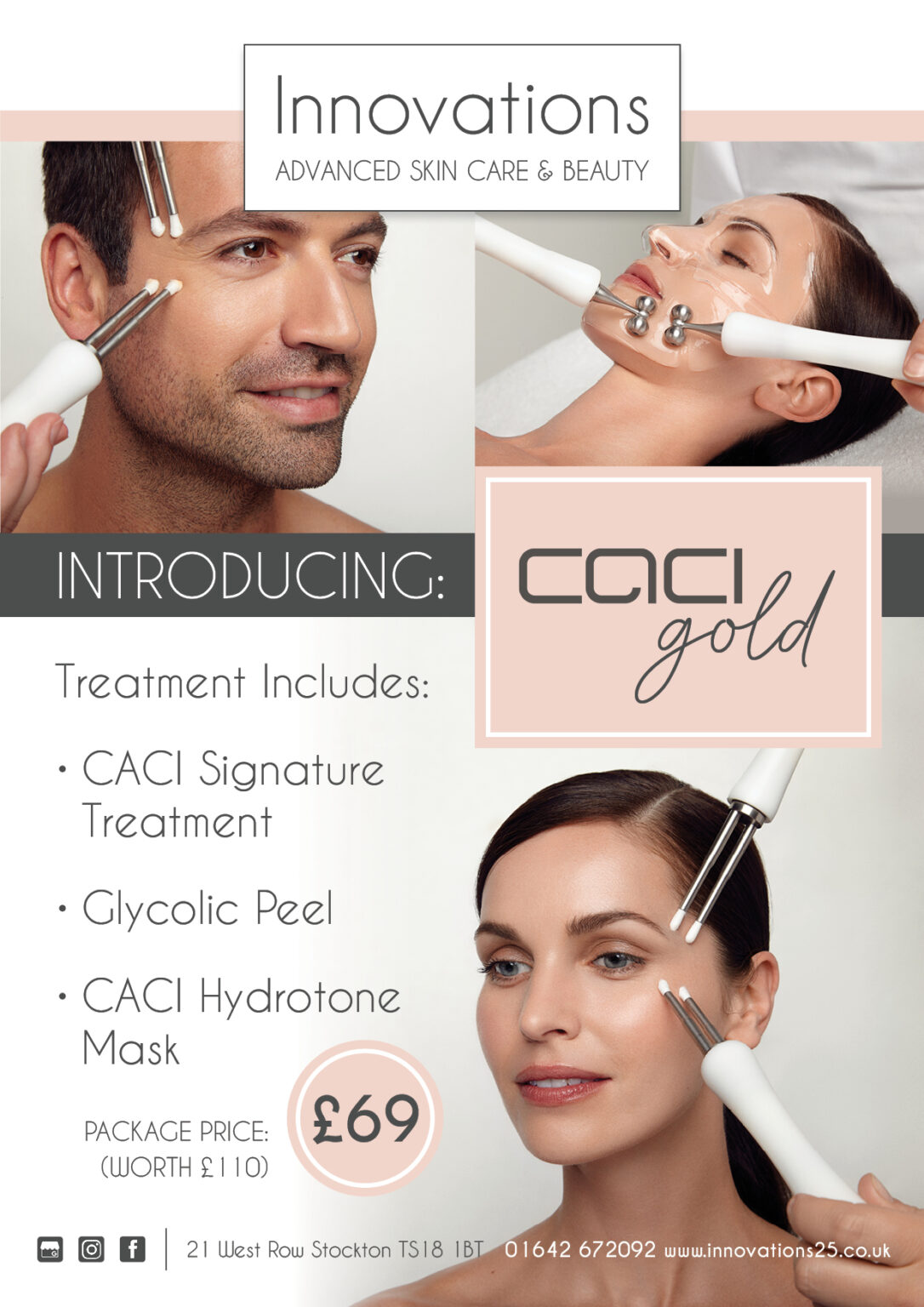 Caci gold facial £69, worth £110. - Innovations Skin Clinic