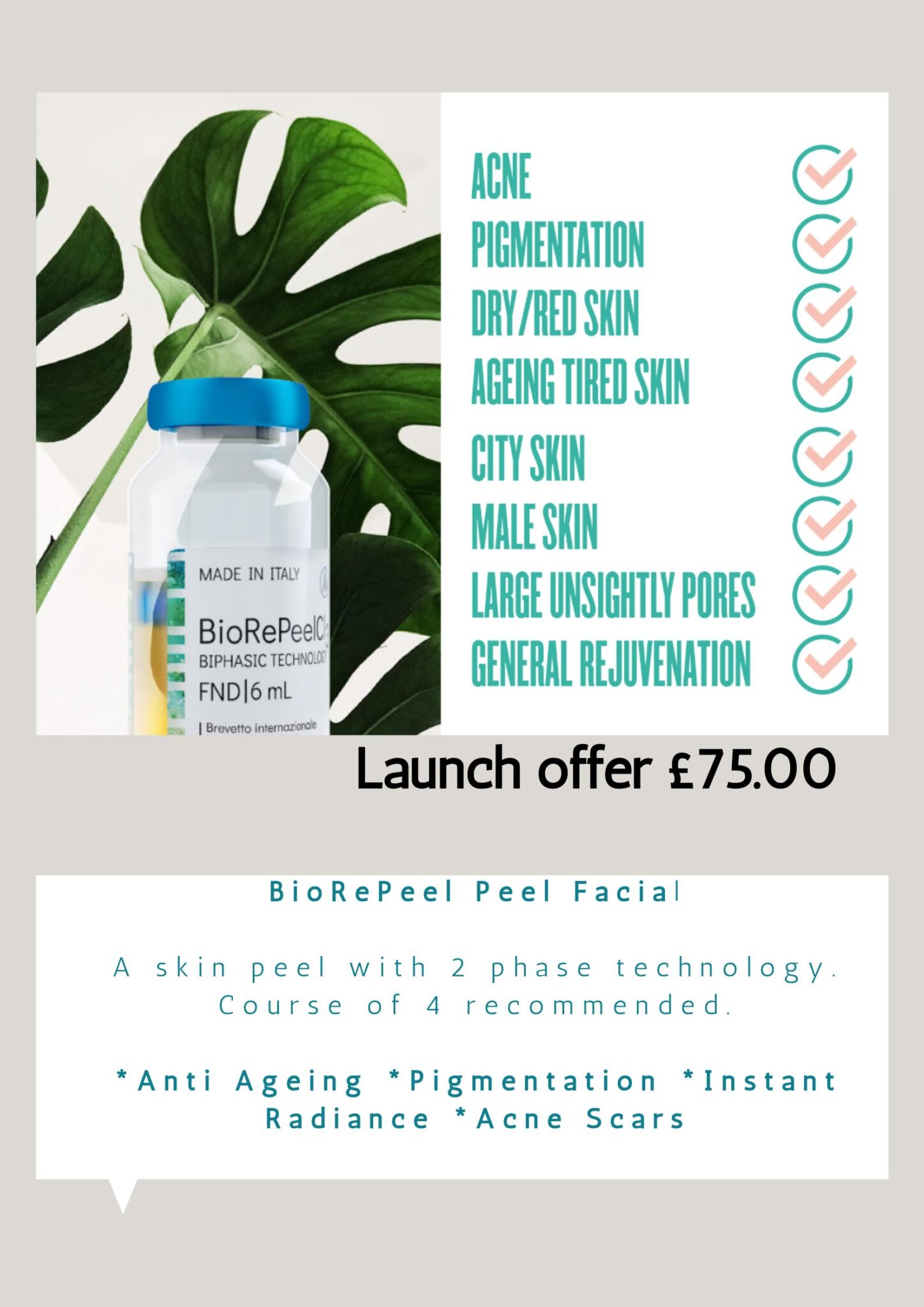 New BioRePeel facial launched - Innovations Skin Clinic